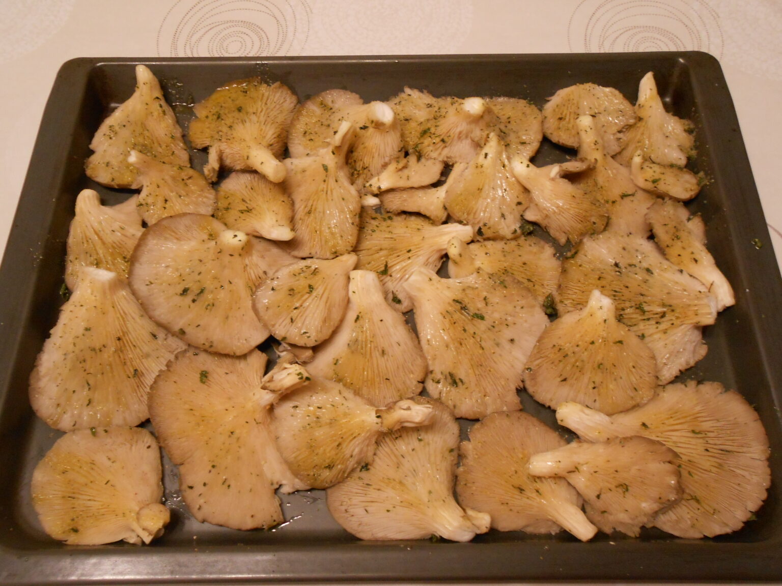 Setas asadas con vinagreta de limón y hierbabuena - Mi Querida Cocinera